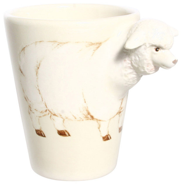 Sheep 3D Ceramic Mug - Farmhouse - Mugs - by Blue Witch Ceramics Inc ...