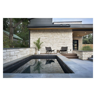 Modern Courtyard Project in Boulder Colorado - Traditional - Pool ...