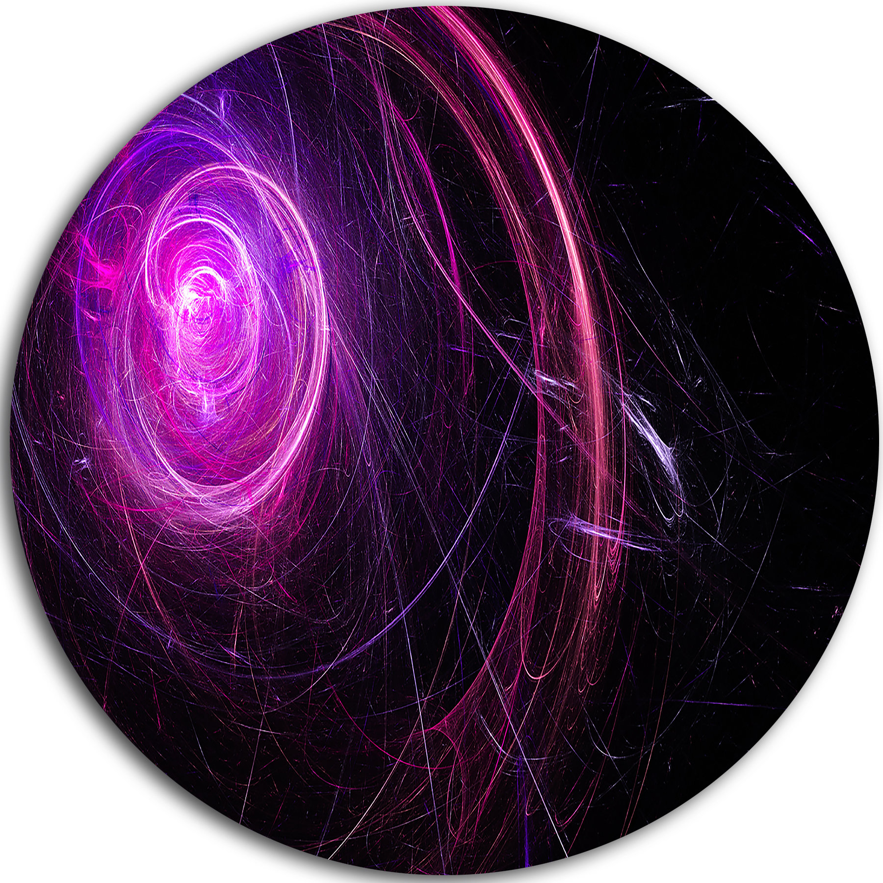 Nebula Is A Bright Star Swirl. Colored Sparks, Round Wall Art, Disc of ...