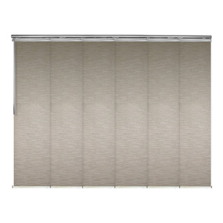 Nico 6-Panel Track Extendable Vertical Blinds 98-130"W, 91.4" H ...