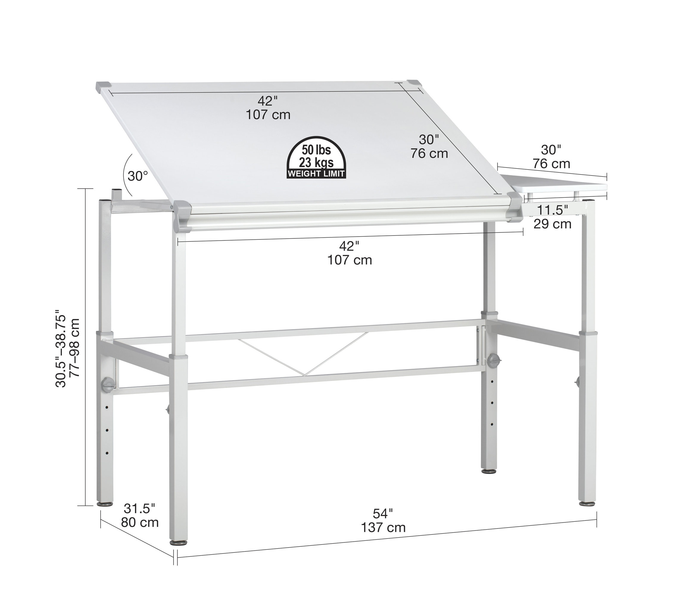 Graphix II Workstation, 30"x42" - Contemporary - Drafting Tables - by ...