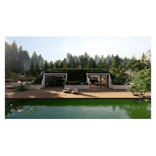 Double Modular Cabin - Modern - Exterior - by Technoblox | Houzz