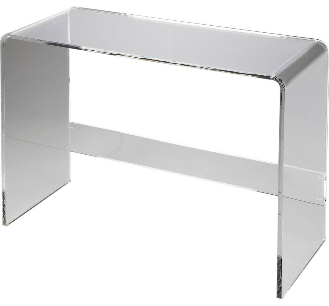Crystal Clear Acrylic Console Table - Contemporary - Console Tables ...