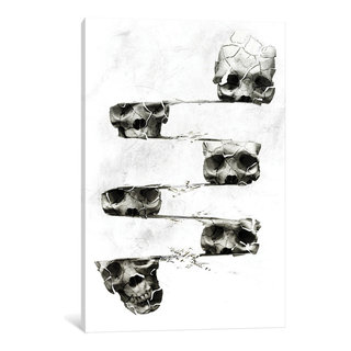 "Distorted Skull" by Ali Gulec, Canvas Print, 40x26x1.5" - Eclectic ...