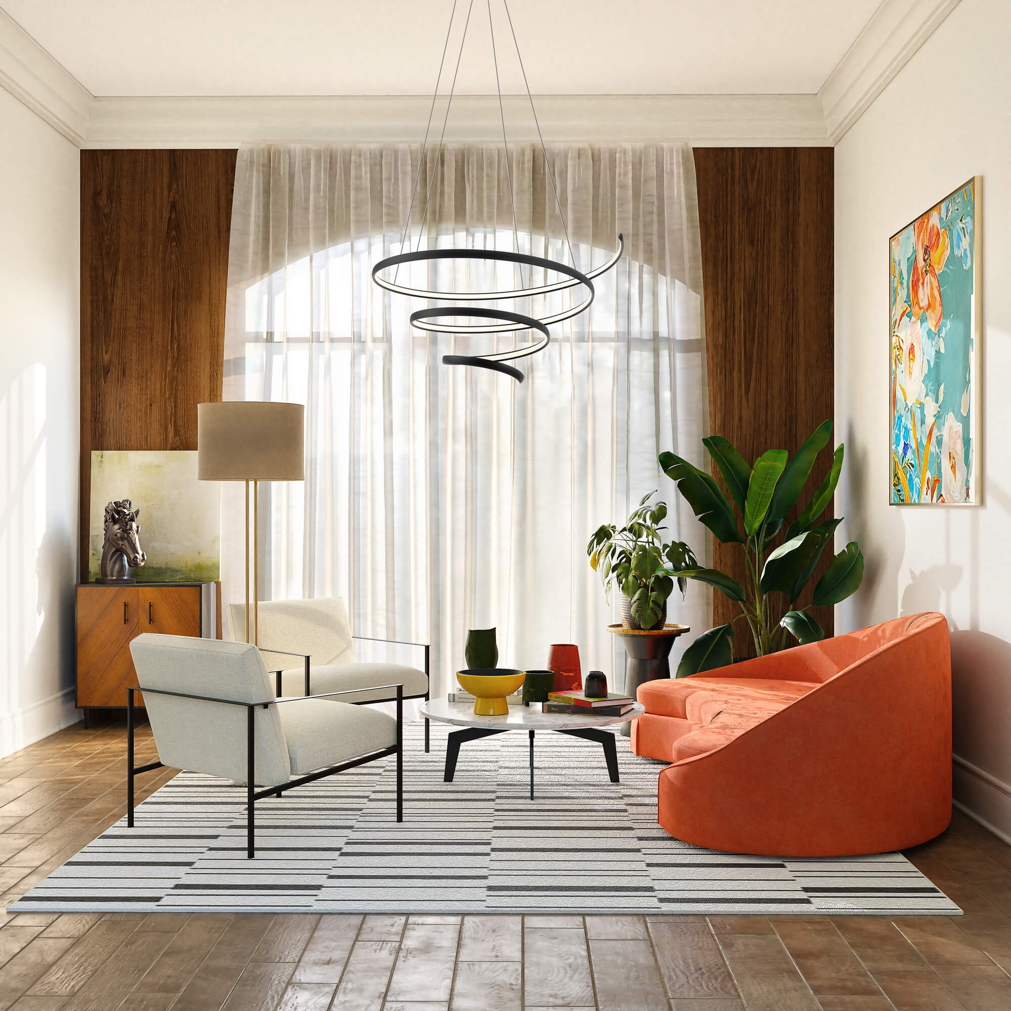 Helix 34" LED Pendant - Modern - Pendant Lighting - by DALS Lighting ...