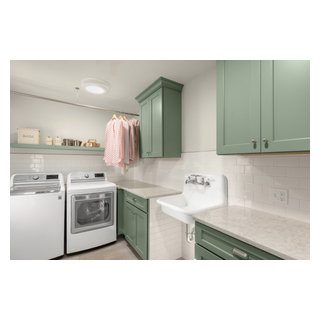 Say Aloe to my Laundry Room - Transitional - Laundry Room - Seattle ...