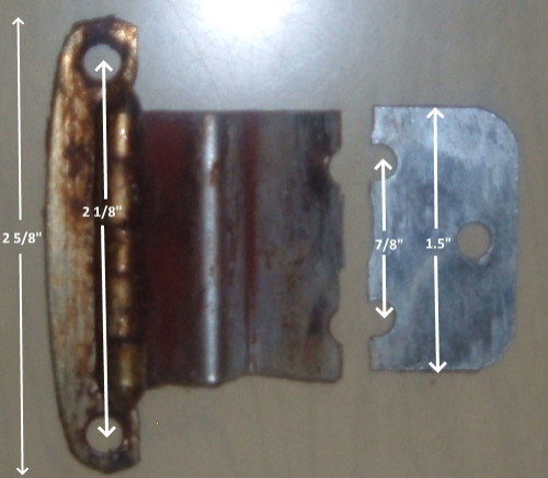 Vintage cabinet hinge cracked. Is this replacement compatible?