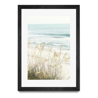 Giant Art 24x36 Beach Days Matted and Framed in Multi-Color - Beach ...