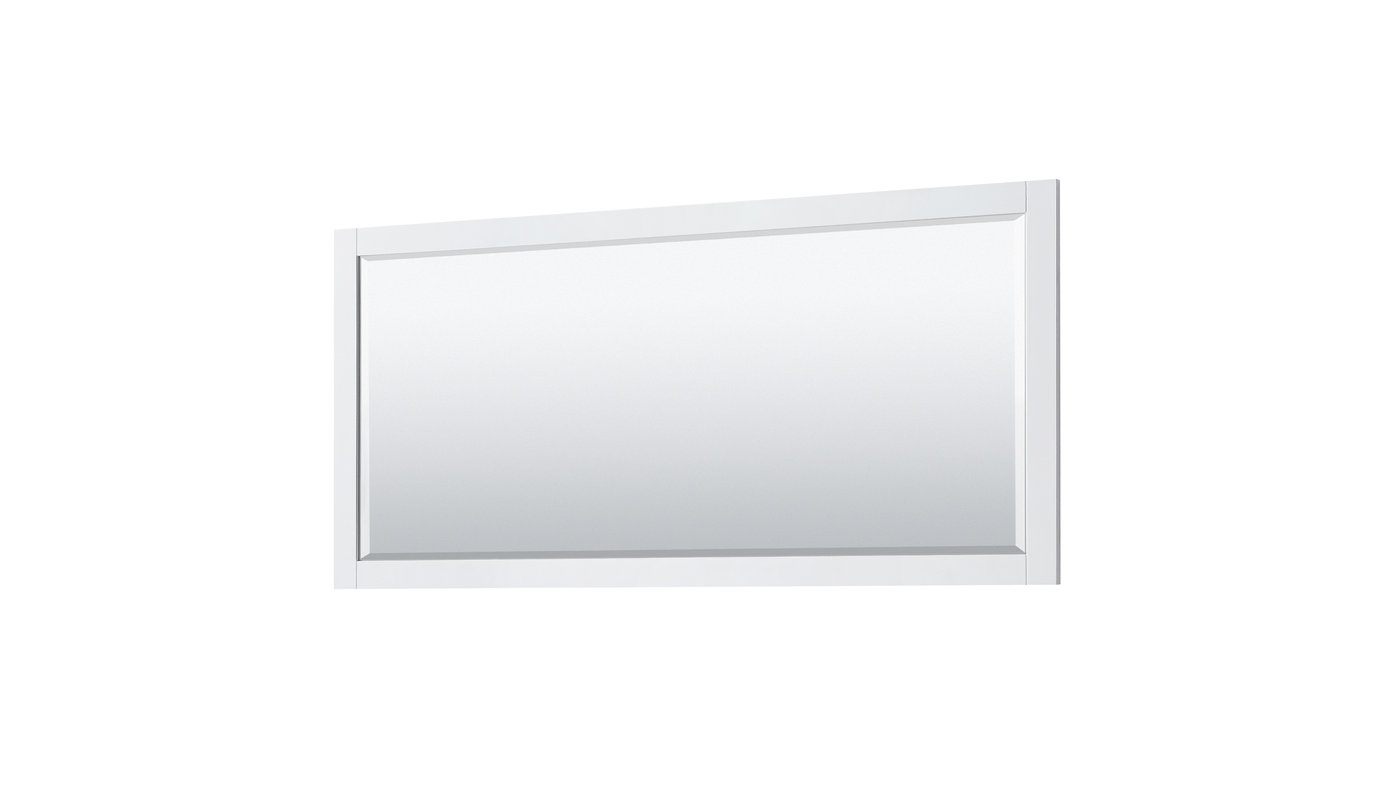 72" Double Bathroom Vanity in White, No Countertop, No Sinks, and 70 ...