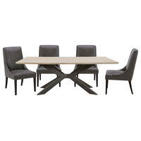 Parker House Crossings Monaco 86 In. Dining Table With 4 Upholstered ...