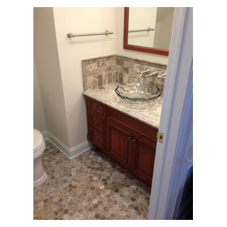powder room - Transitional - Bathroom - New York - by Bodei Contracting ...