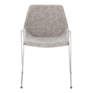 Reign Mid Century Dining Chair set of 2 Stone Grey - Contemporary ...