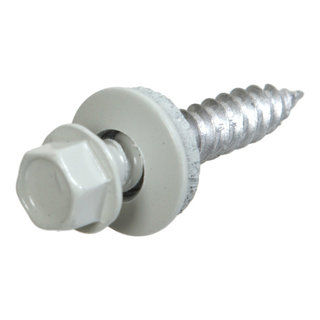 Hillman Fasteners 47728 Painted Head White Self Piercing Sheeter Screws ...