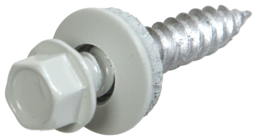Hillman Fasteners 47728 Painted Head White Self Piercing Sheeter Screws ...
