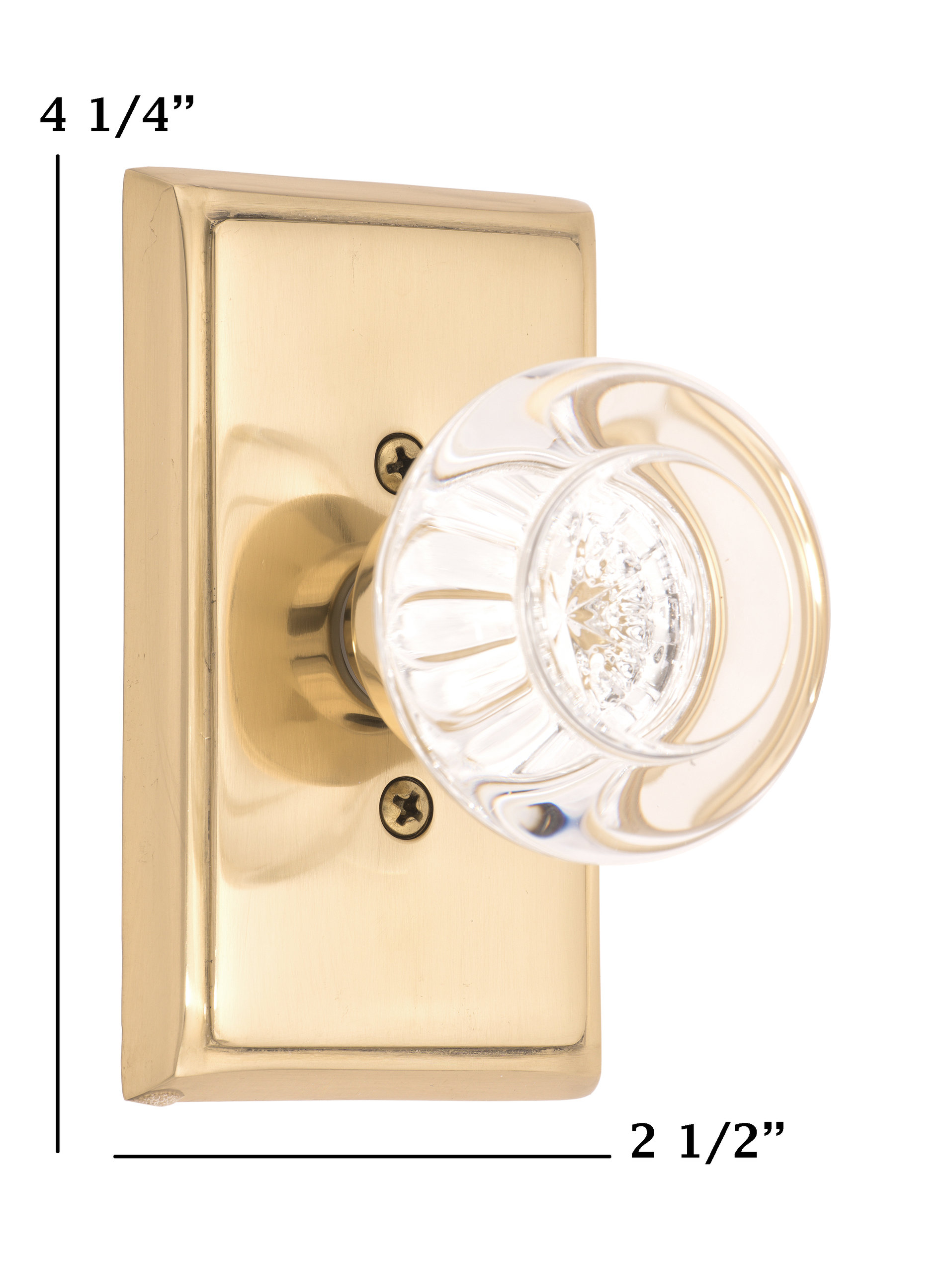Quaker Double Dummy Set - Transitional - Doorknobs - by BRASS Accents ...