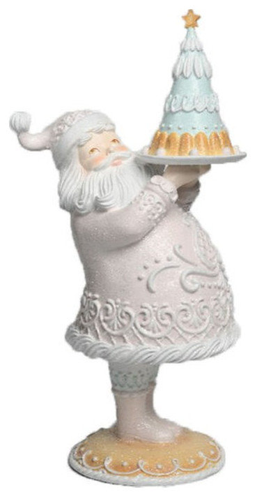 December Diamonds Gingerbread Santa with Cake Figurine. - Contemporary ...