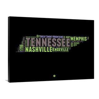 "Tennessee Word Cloud 1" Fine Art Print, 48" x 36" - Modern - Prints ...