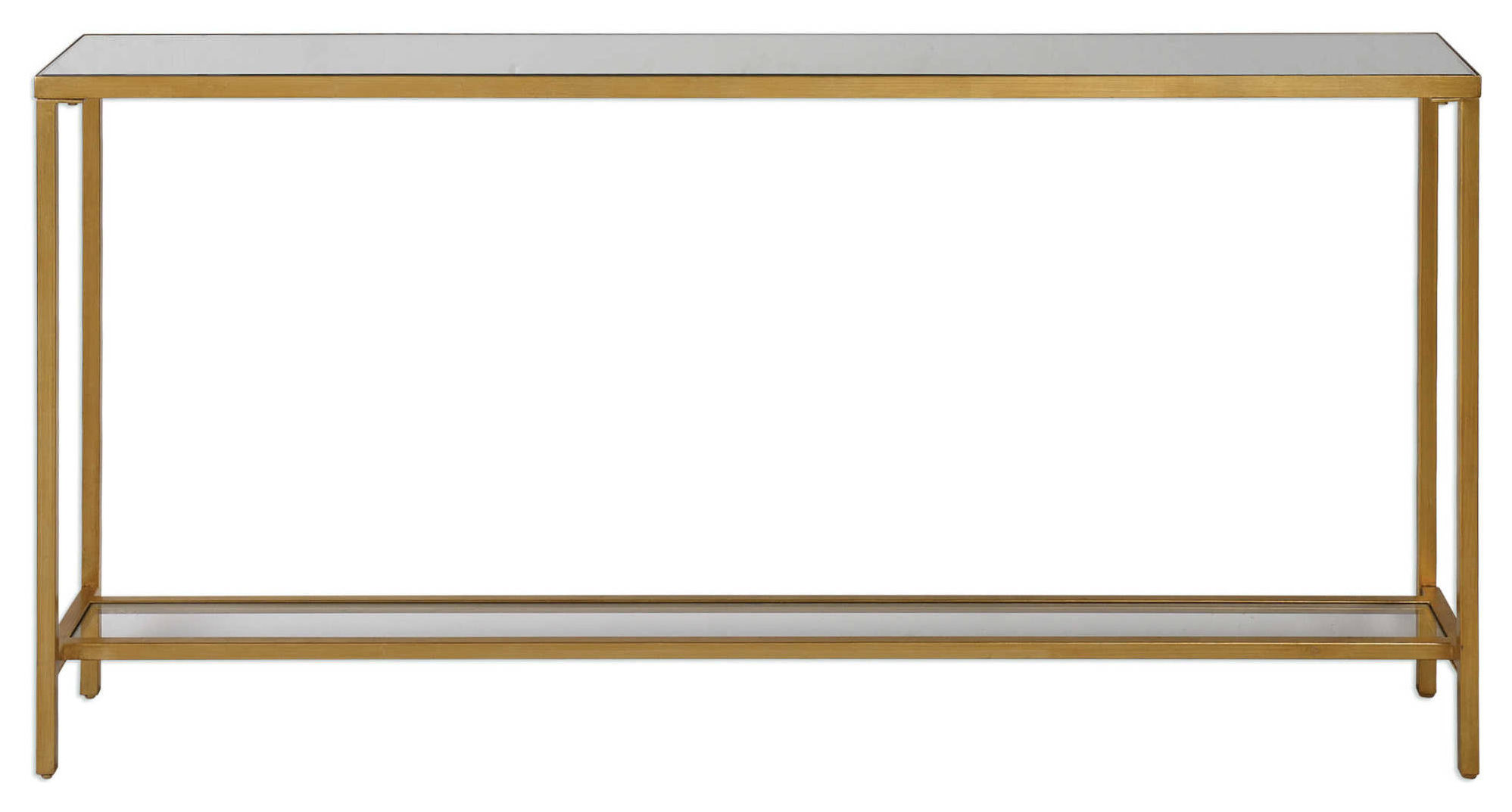 Uttermost Hayley Gold Console Table - Contemporary - Console Tables - by ALCOVE LIGHTING | Houzz