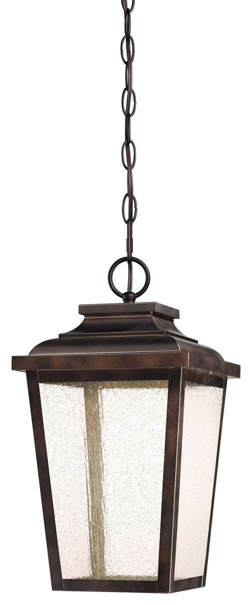 LED Outdoor Chain Hung, Chelsea Bronze - Traditional - Outdoor Hanging ...