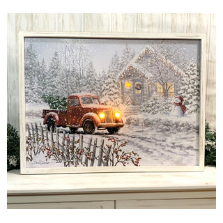 "Special Delivery" 18x24 Framed Fiber Optic - Farmhouse - Prints And ...
