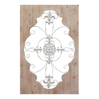Stratton Home Decor Farmhouse Scroll Panel - Farmhouse - Wall Accents ...