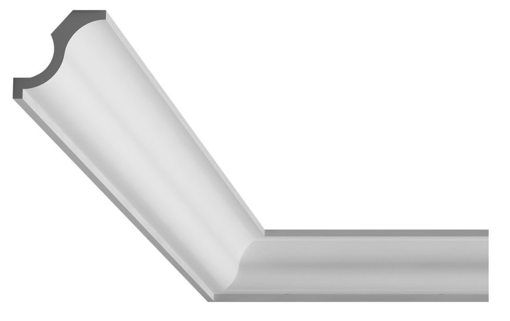 Orac Decor Plain Duropolymer Crown Moulding, Face: 3" - Transitional ...