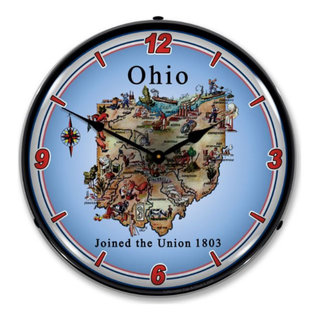 20041117 State of Ohio Clock - Contemporary - Wall Clocks - by ...