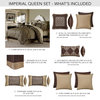 Imperial 9-Piece Queen Comforter Set - Bronze - Traditional ...