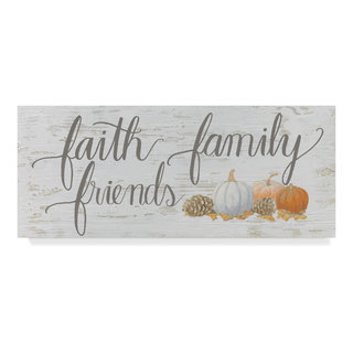 James Wiens 'Beautiful Bounty Sign' Canvas Art, 47"x20" - Farmhouse ...