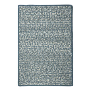 Colonial Mills Hayley Tweed Braided Rug, 7'x7' Square - Beach Style ...