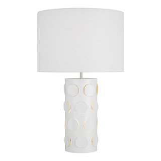 Kate Spade Dottie 1-Light Table Lamp KST1022MWT1, Matte White ...