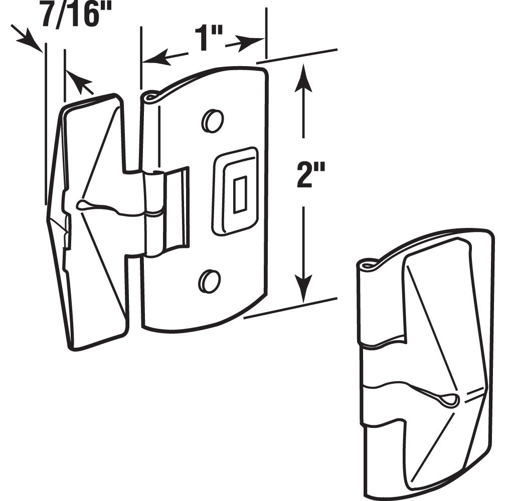 Bright Brass, Wood Window Vent Latch, 2Pack - Window Hardware And Parts ...