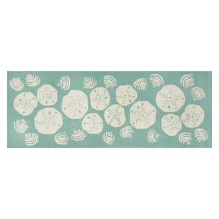 Frontporch Shell Toss Rug, 2'x5' - Beach Style - Doormats - by Liora ...