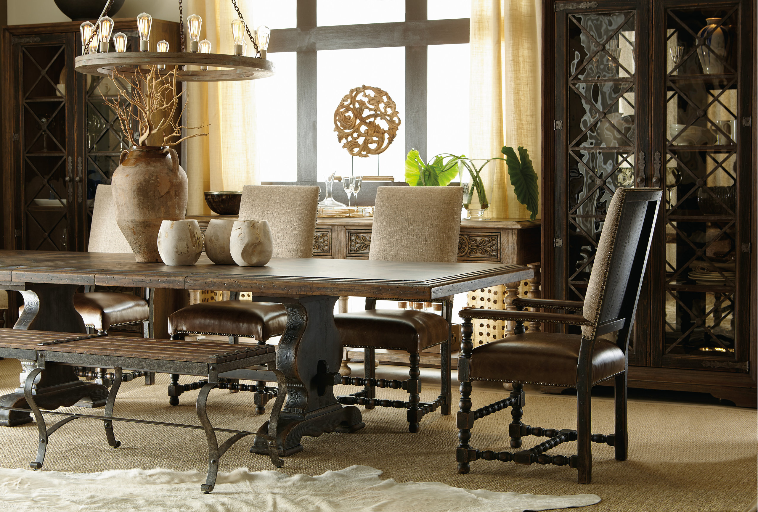 Bandera 86" Table With 2-18" Leaves - Traditional - Dining Tables - by ...