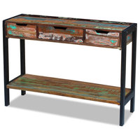 vidaXL Solid Reclaimed Wood Sideboard Side Console Table Highboard 3 ...