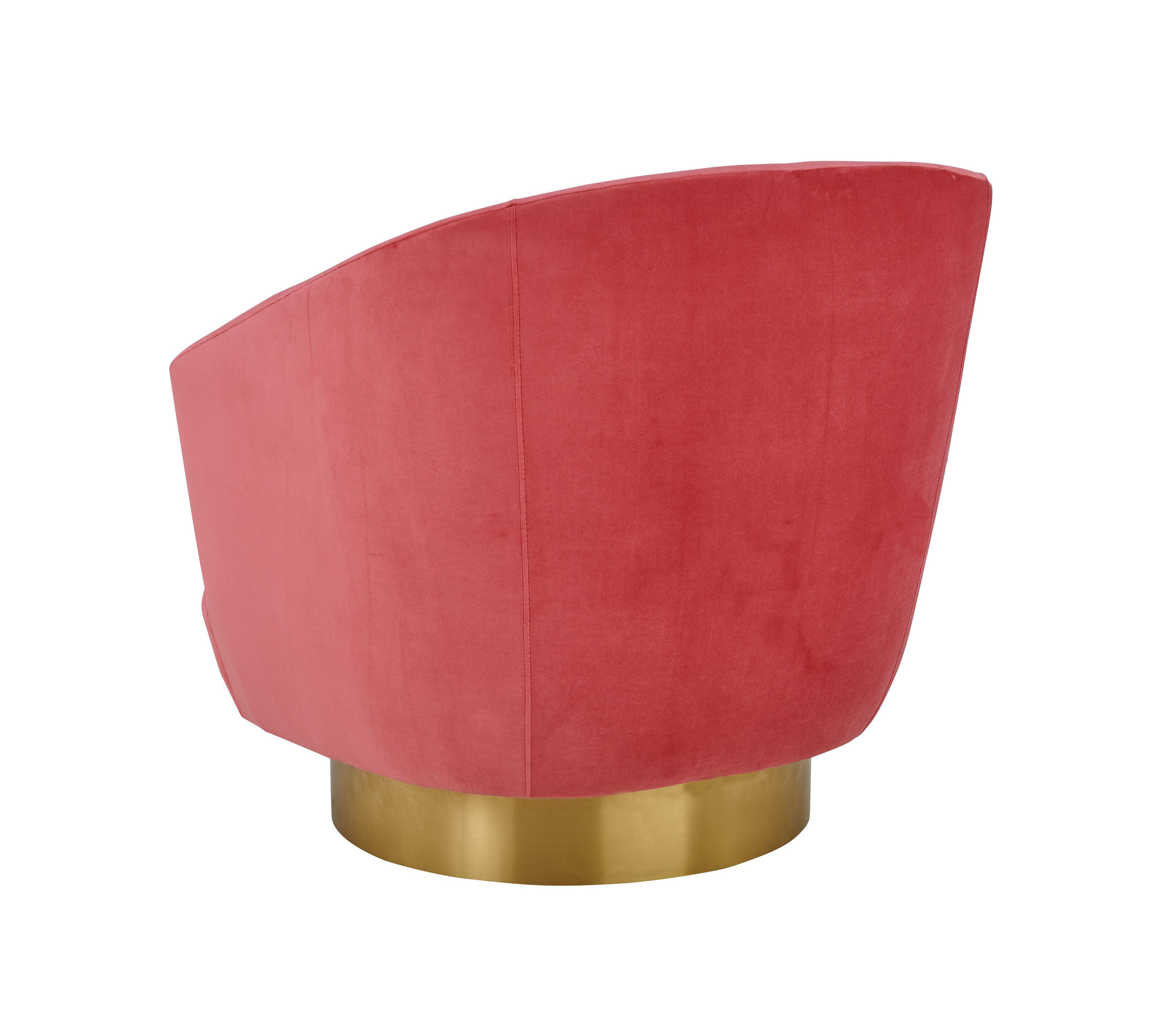 Canyon Hot Pink Velvet Swivel Chair - Pink - Contemporary - Armchairs ...