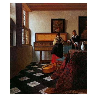 "Lady At The Virginals With A Gentleman" Poster Print by Johannes ...