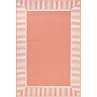 nuLOOM Asha Border Indoor/Outdoor Striped Area Rug, 5'x8 ...