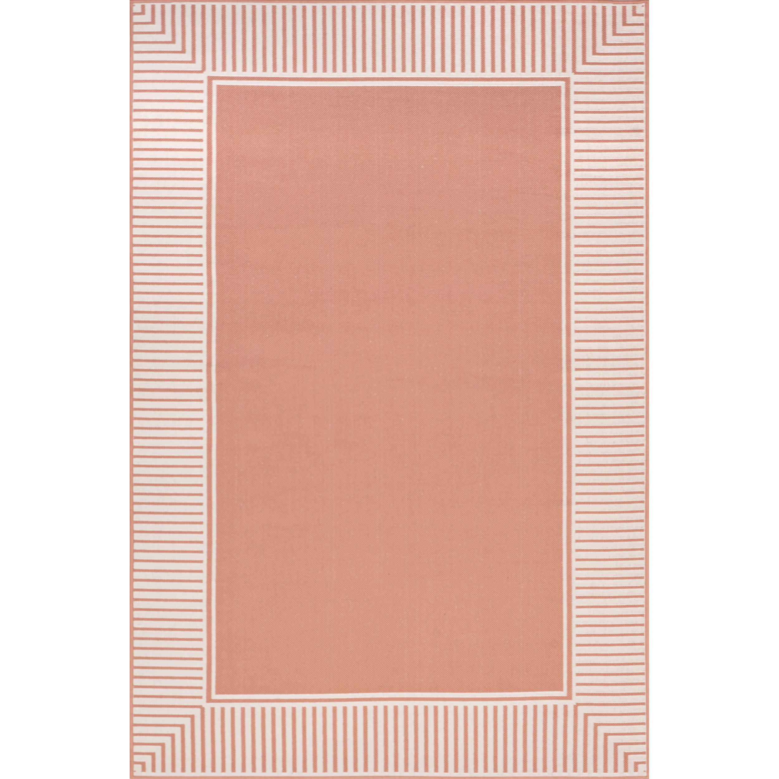nuLOOM Asha Border Indoor/Outdoor Striped Area Rug, 5'x8 ...