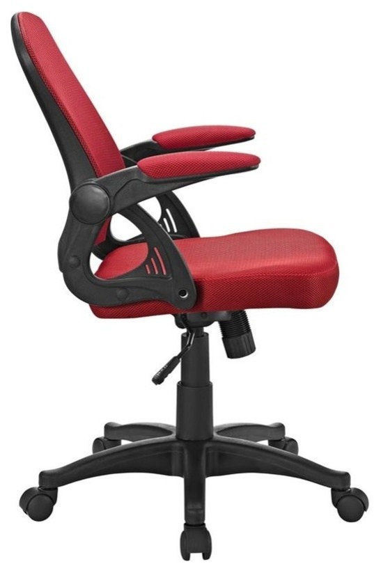 Red Advance Office Chair, 23.5"L x 25"W x 34 - 37"H - Contemporary ...