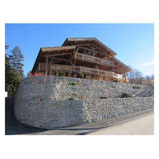 Habillage murs extérieurs - Rustic - Other - by SELENE FRANCE - Les ...