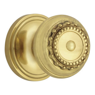 Nostalgic Classic Rose-Meadows Knob-Unlacquered Brass - Traditional ...