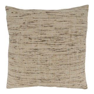 Throw Pillow With Textured Design, 20" - Transitional - Decorative ...