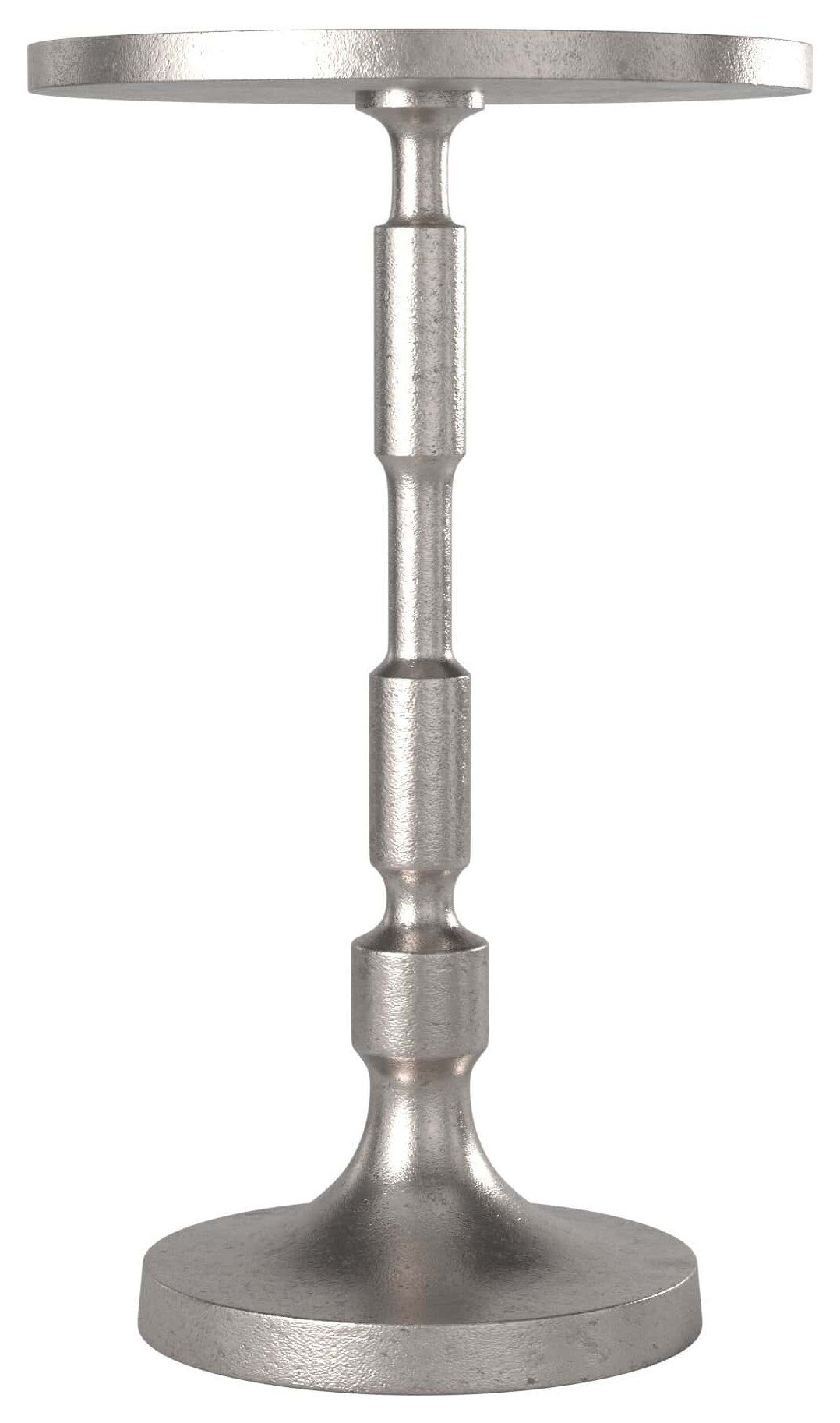 Candlestick Nickel Martini Table - Transitional - Side Tables And End ...