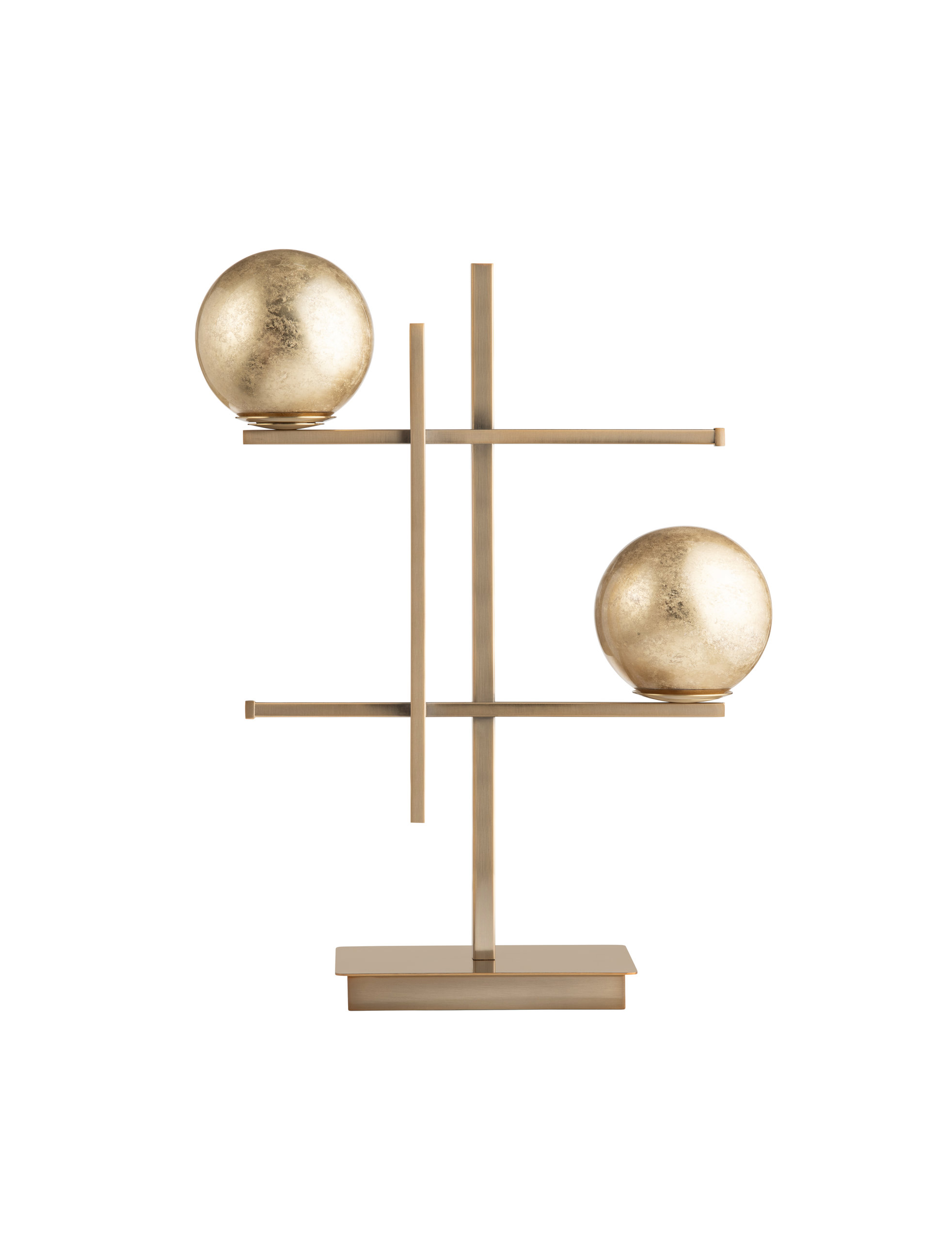 24.75"H Gold Metal Table Lamps With Gold Round Shade - Contemporary ...