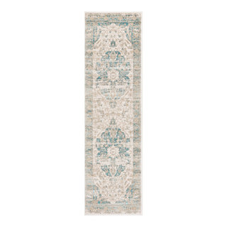 Well Woven Kensington Maxwell Vintage Modern Blue Area Rug, 2'7'' X 9 ...