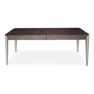Aico Amini Roxbury Park Rectangular Leg Dining Table, Slate ...