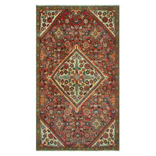 Fine Vintage Distressed Bax Rust/Gold Rug, 3'7x6'4, 3'7x6'4 ...