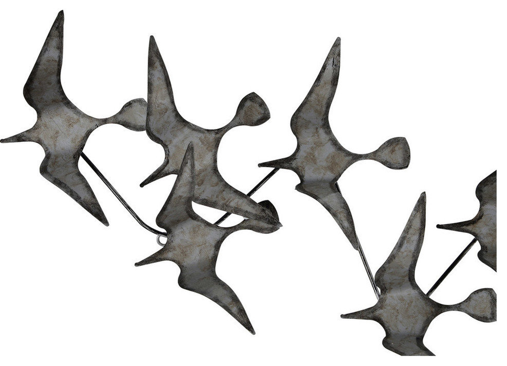 "Murmuration" Wall Art - Industrial - Wall Sculptures - by Renwil | Houzz