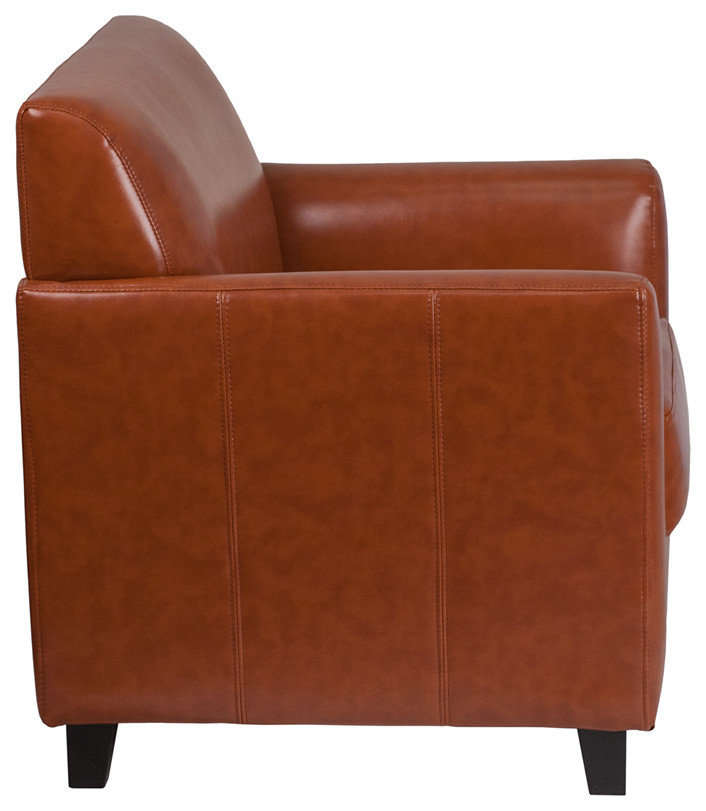 Cognac Leather Chair - Contemporary - Armchairs And Accent Chairs - by ...